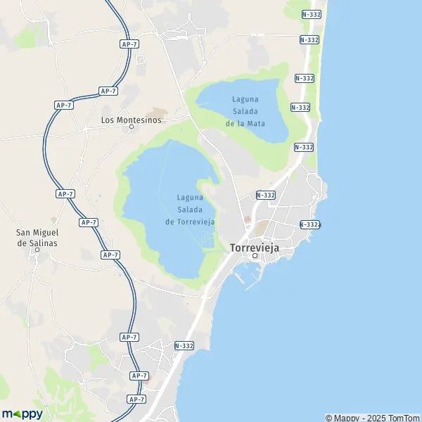 Plattegrond Torrevieja : kaart van Torrevieja (03170) en praktische info