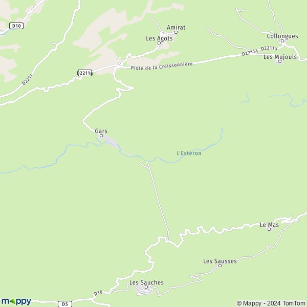 Plattegrond Gars : kaart van Gars (06850) en praktische info