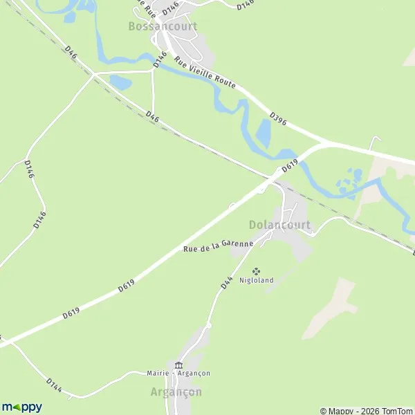 Plattegrond Dolancourt : kaart van Dolancourt (10200) en praktische info