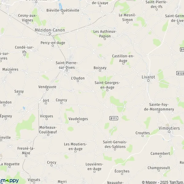 Plattegrond Saint-Pierre-sur-Dives : kaart van Saint-Pierre-sur-Dives ...