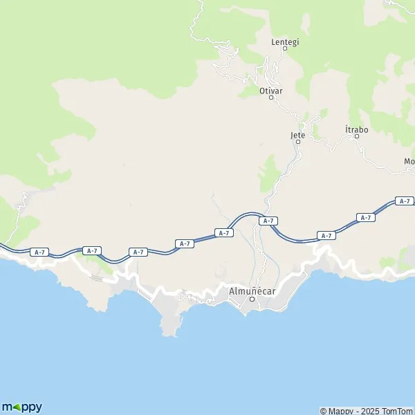 Plattegrond Almuñécar : kaart van Almuñécar (18690) en praktische info