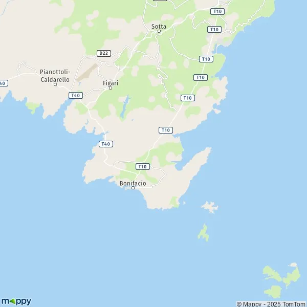 Plattegrond Bonifacio : kaart van Bonifacio (20169) en praktische info