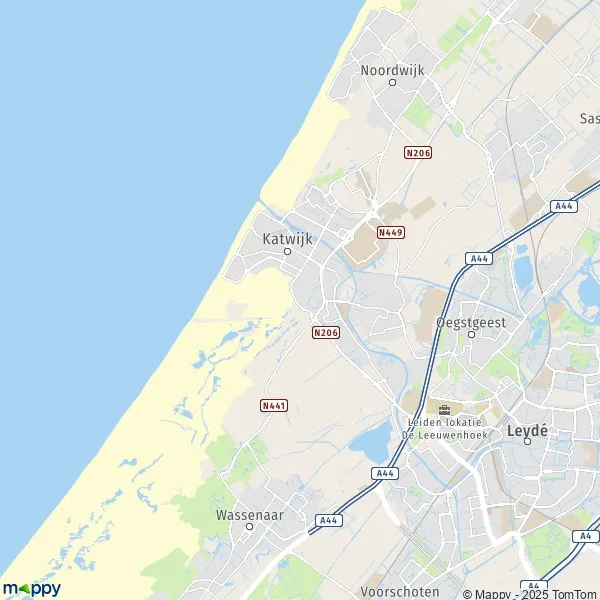 Plattegrond Katwijk : kaart van Katwijk (2221) en praktische info