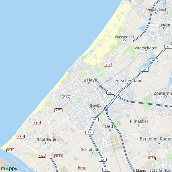 Plattegrond Den Haag : kaart van Den Haag (2275) en praktische info