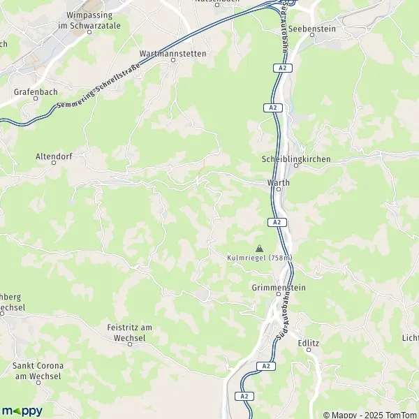 Plattegrond Warth : kaart van Warth (2831) en praktische info
