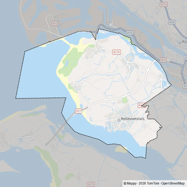 Plattegrond Voorne aan Zee : kaart van Voorne aan Zee (3198) en ...