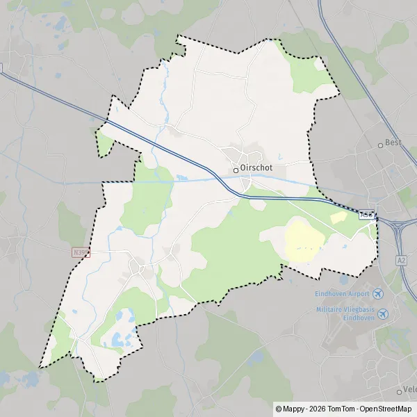 Plattegrond Oirschot : kaart van Oirschot (5091) en praktische info