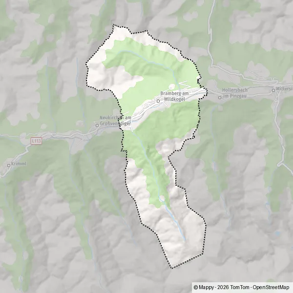 Plattegrond Bramberg am Wildkogel : kaart van Bramberg am Wildkogel ...