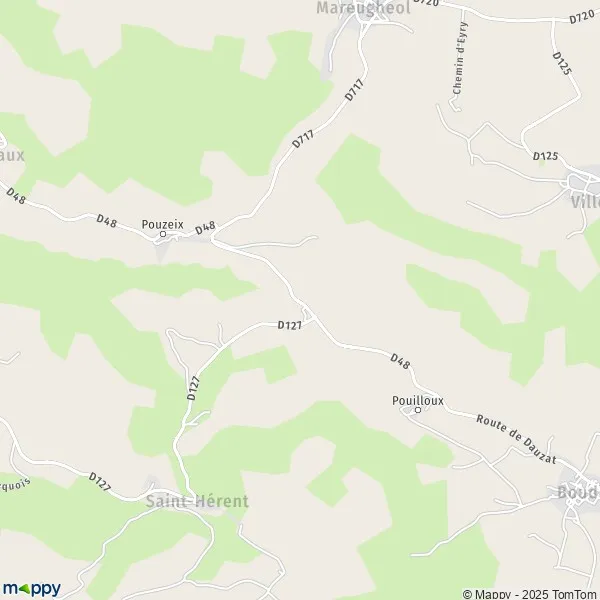 Plattegrond Aubert : kaart van Aubert (63810) en praktische info