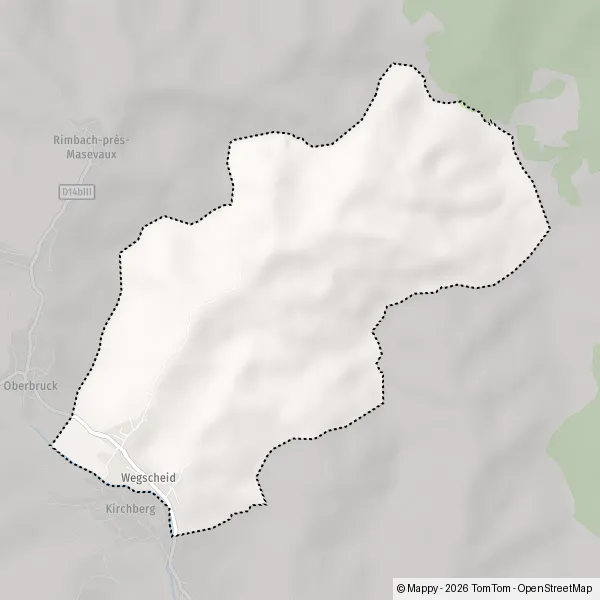 Plattegrond Wegscheid : kaart van Wegscheid (68290) en praktische info