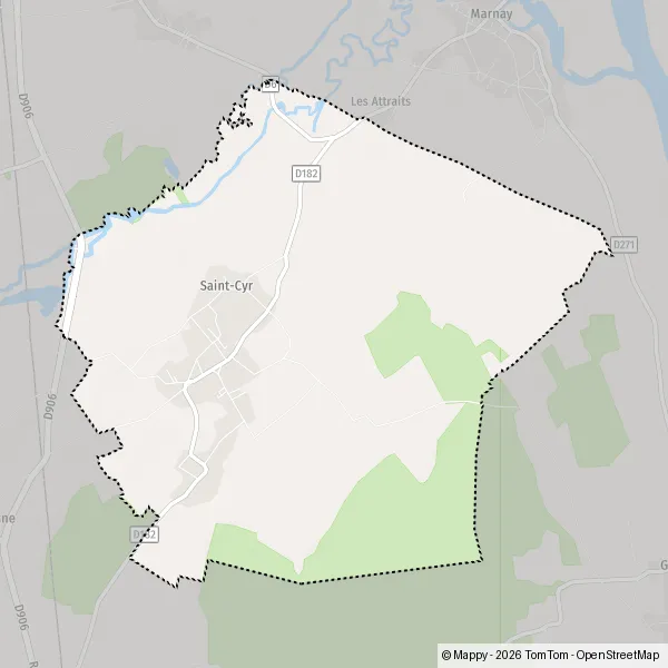 Plattegrond Saint-Cyr : kaart van Saint-Cyr (71240) en praktische info