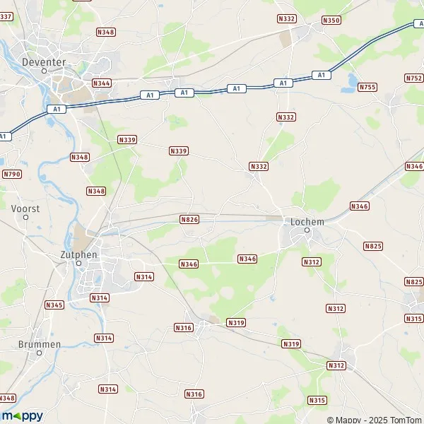 Plattegrond Lochem : kaart van Lochem (7211) en praktische info