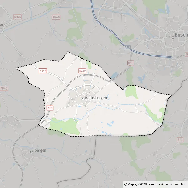 Plattegrond Haaksbergen : kaart van Haaksbergen (7481) en praktische info