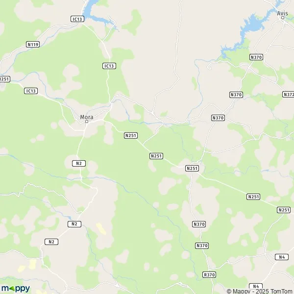 Plattegrond Mora : kaart van Mora (7490) en praktische info