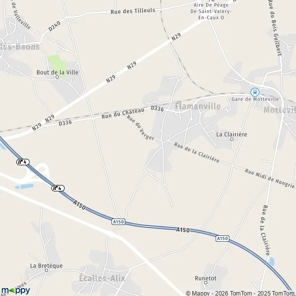 Plattegrond Flamanville : kaart van Flamanville (76970) en praktische info