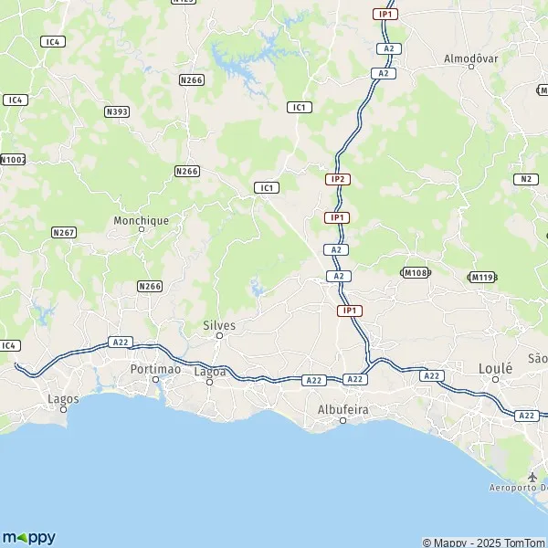 Plattegrond Silves : kaart van Silves (8300) en praktische info