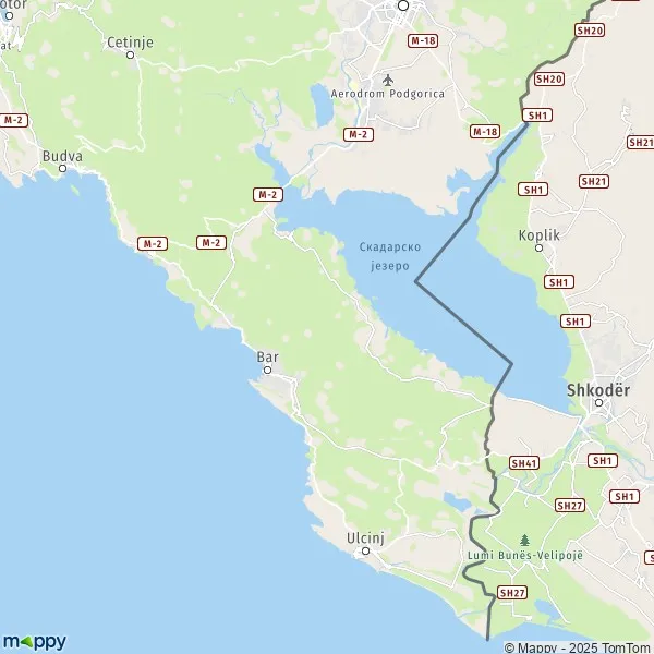 Plattegrond Bar : kaart van Bar (85000) en praktische info