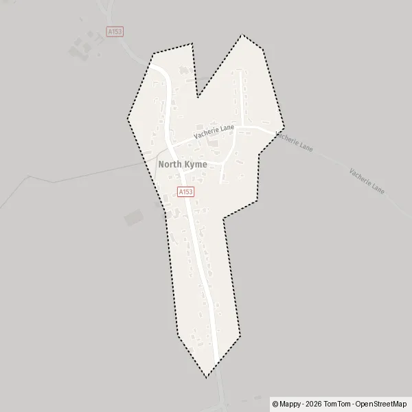 Plattegrond North Kyme : kaart van North Kyme, North Kesteven LN4 4 en ...