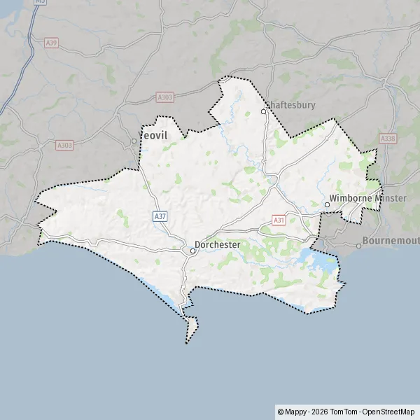 Plattegrond Dorset: kaart van Dorset en praktische info - Mappy
