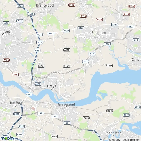 Plattegrond Thurrock: kaart van Thurrock en praktische info - Mappy