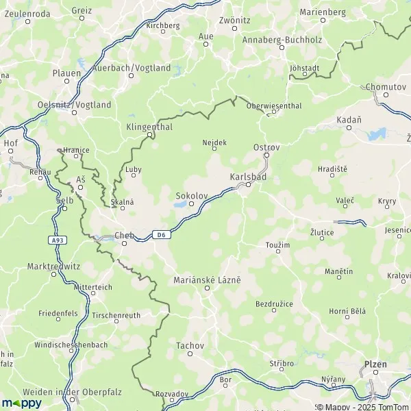 Plattegrond Karlovy Vary: kaart van Karlovy Vary en praktische info - Mappy