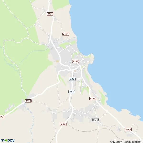 Plattegrond East Ayton : kaart van East Ayton (YO13 9) en praktische info